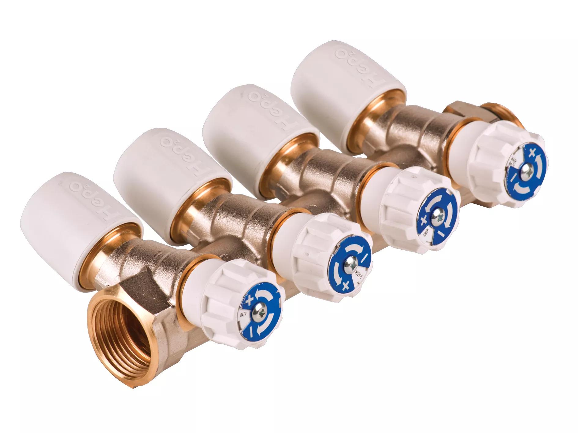 Hep2O 4Port Valved Manifold 15 TM/TF/PF