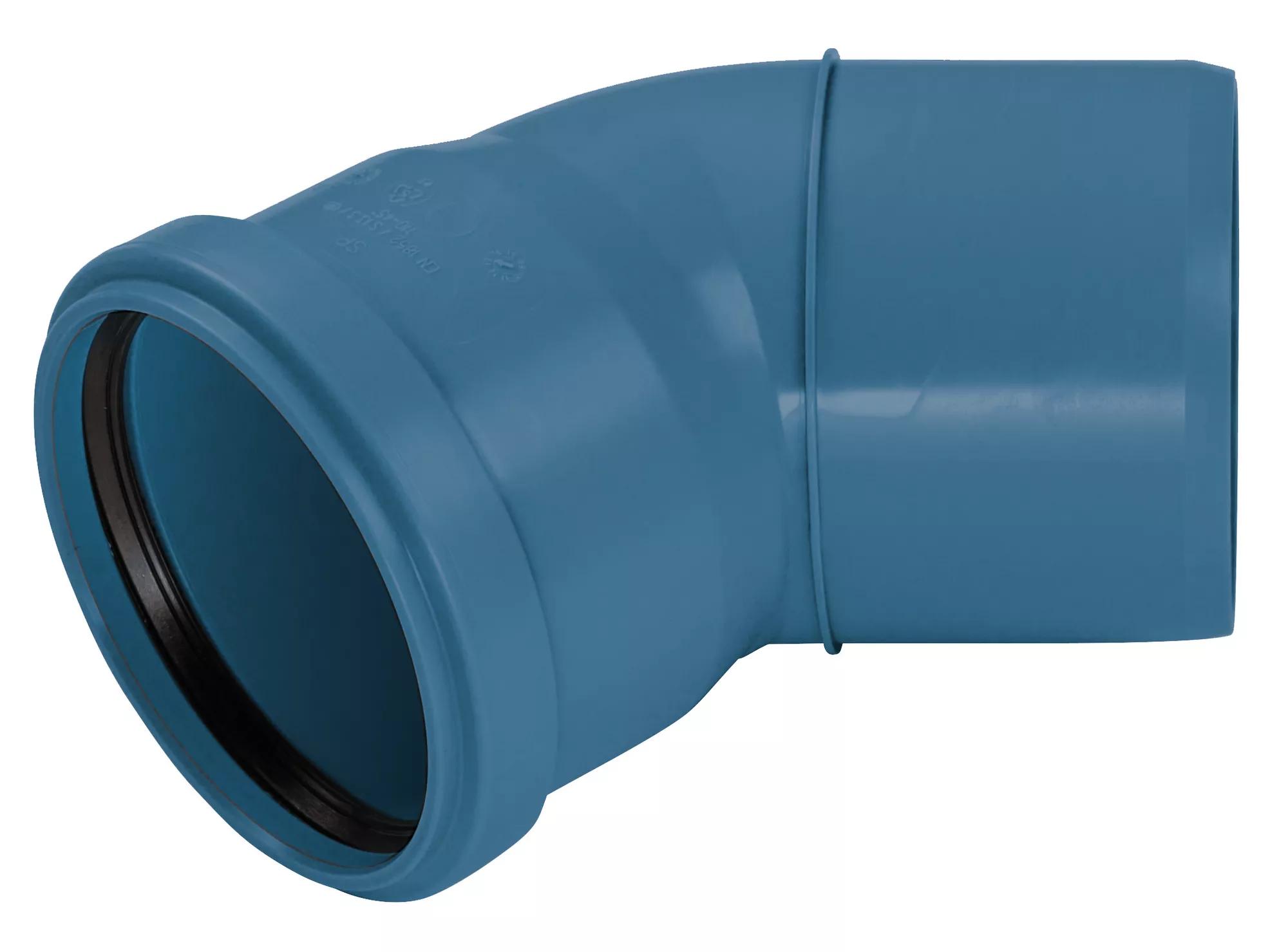 Wavin Acaro PP Bogen 45 Grad DN/OD400 Blau