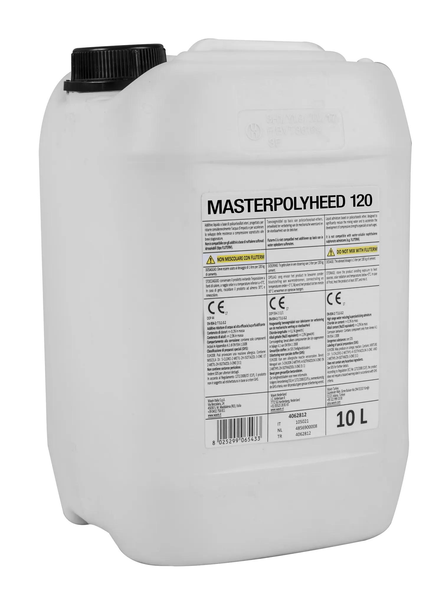 MasterPolyheed 120 Şap Katkı Maddesi 10L - Ürün Özellikleri
