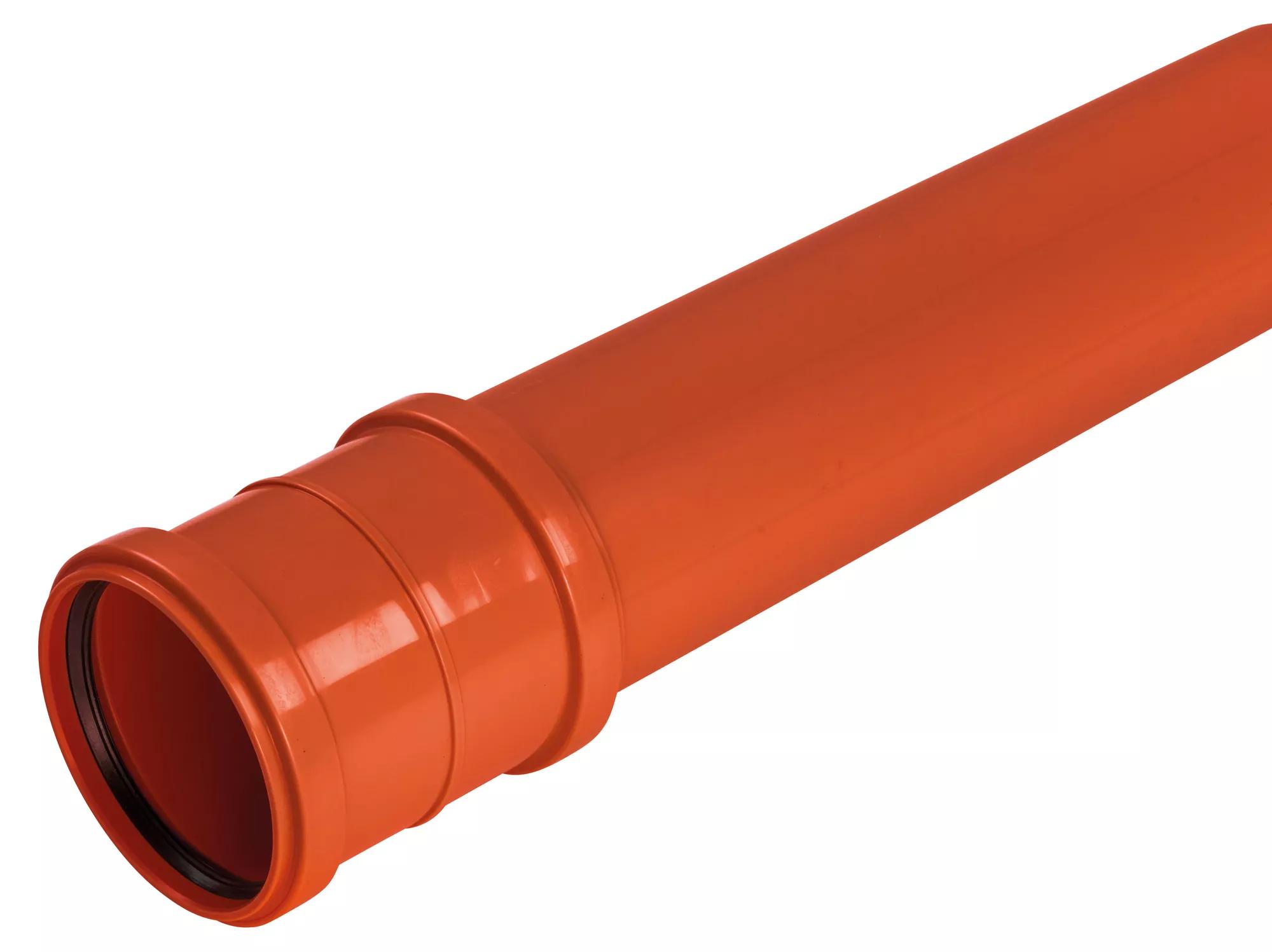 Acaro PP SN 16 DN/OD 500 Baulänge 3000 mm korallenrot