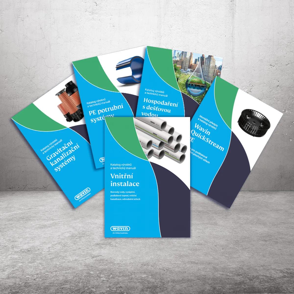 Katalogy Wavin - kompletní přehled produktů a manuálů