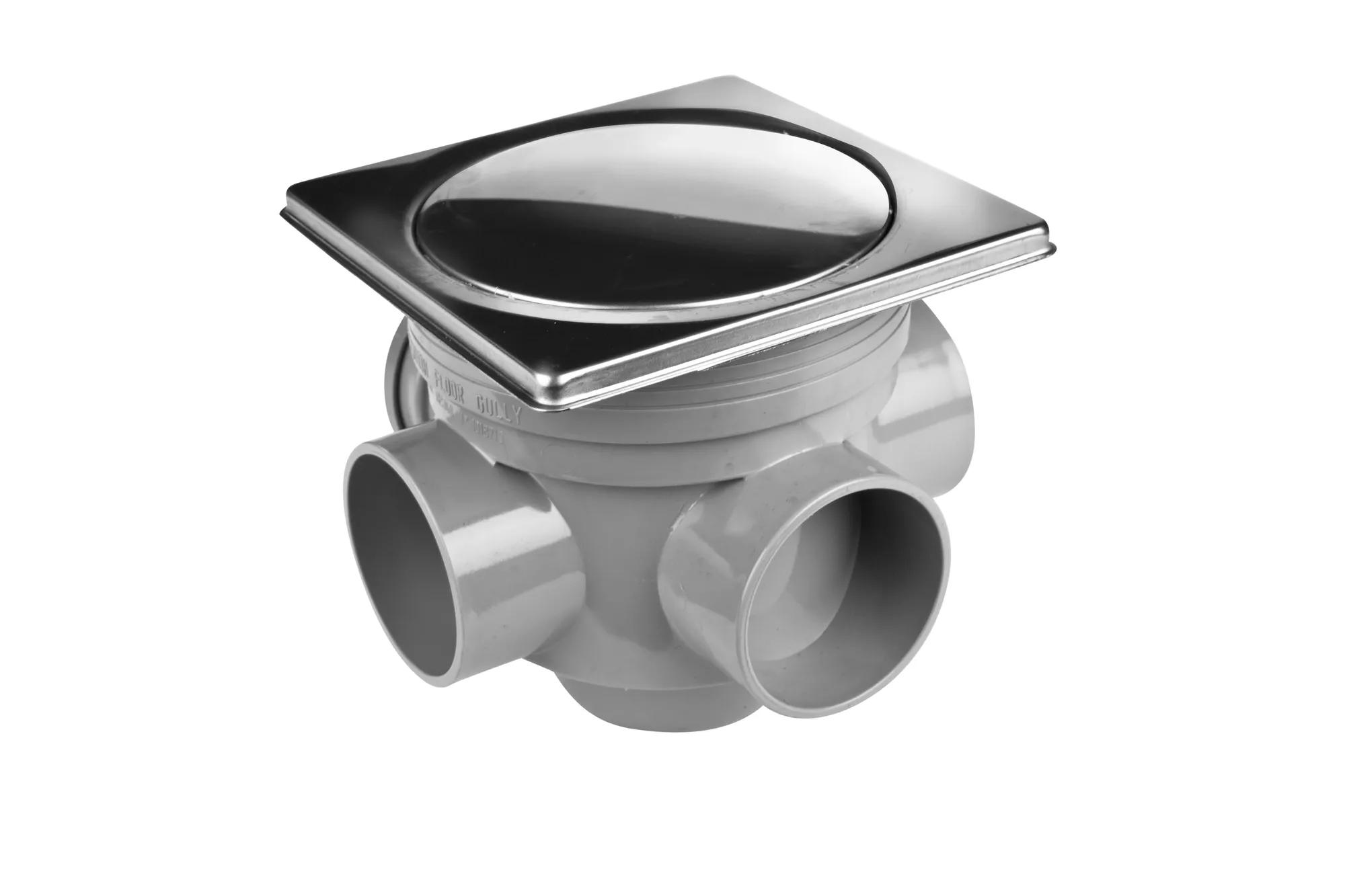 OsmaS PVCU Floor Gully Tile&Grid GY 50