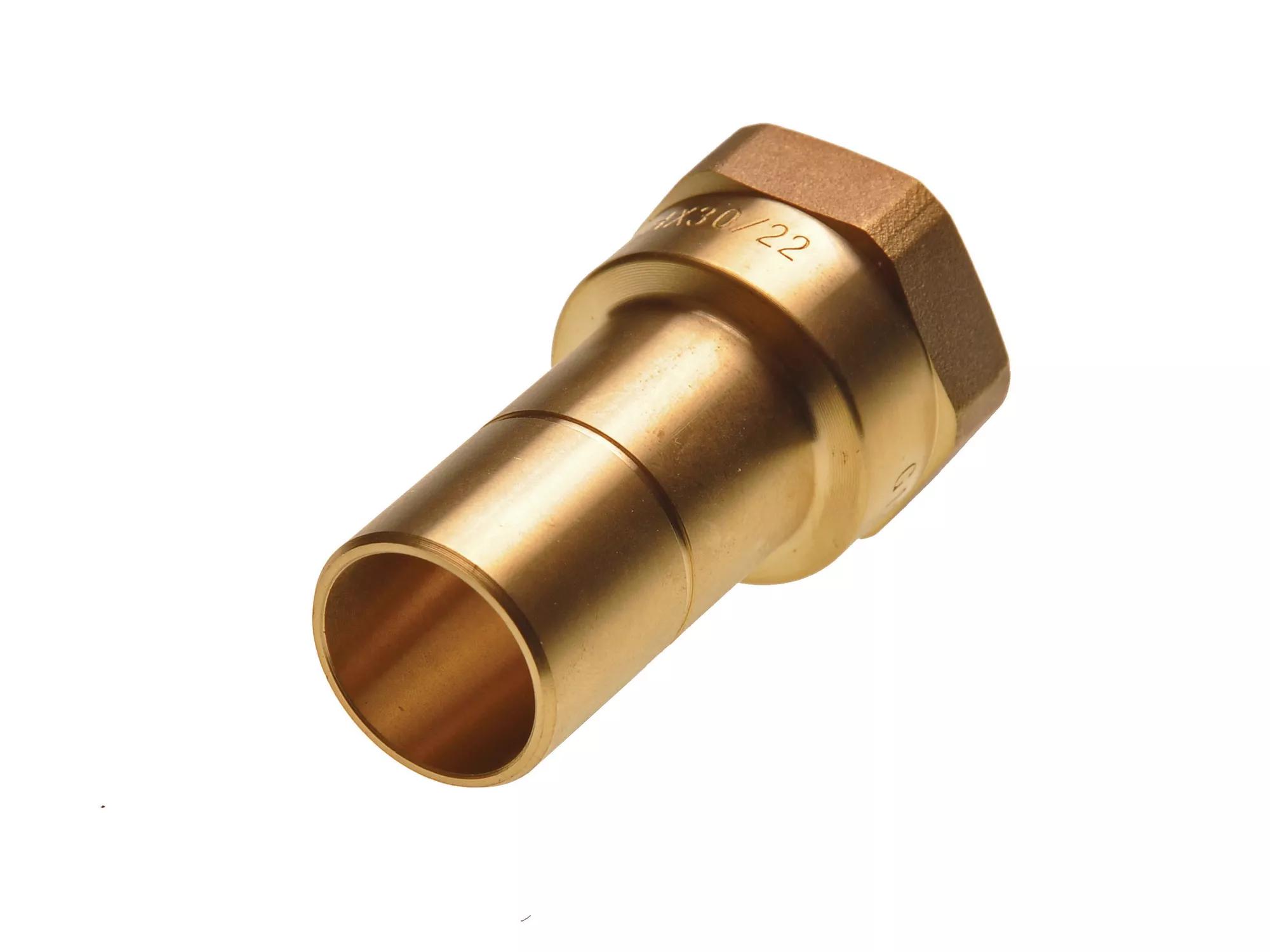 Hep2O Brass Adaptor 22x3/4" SP/TF