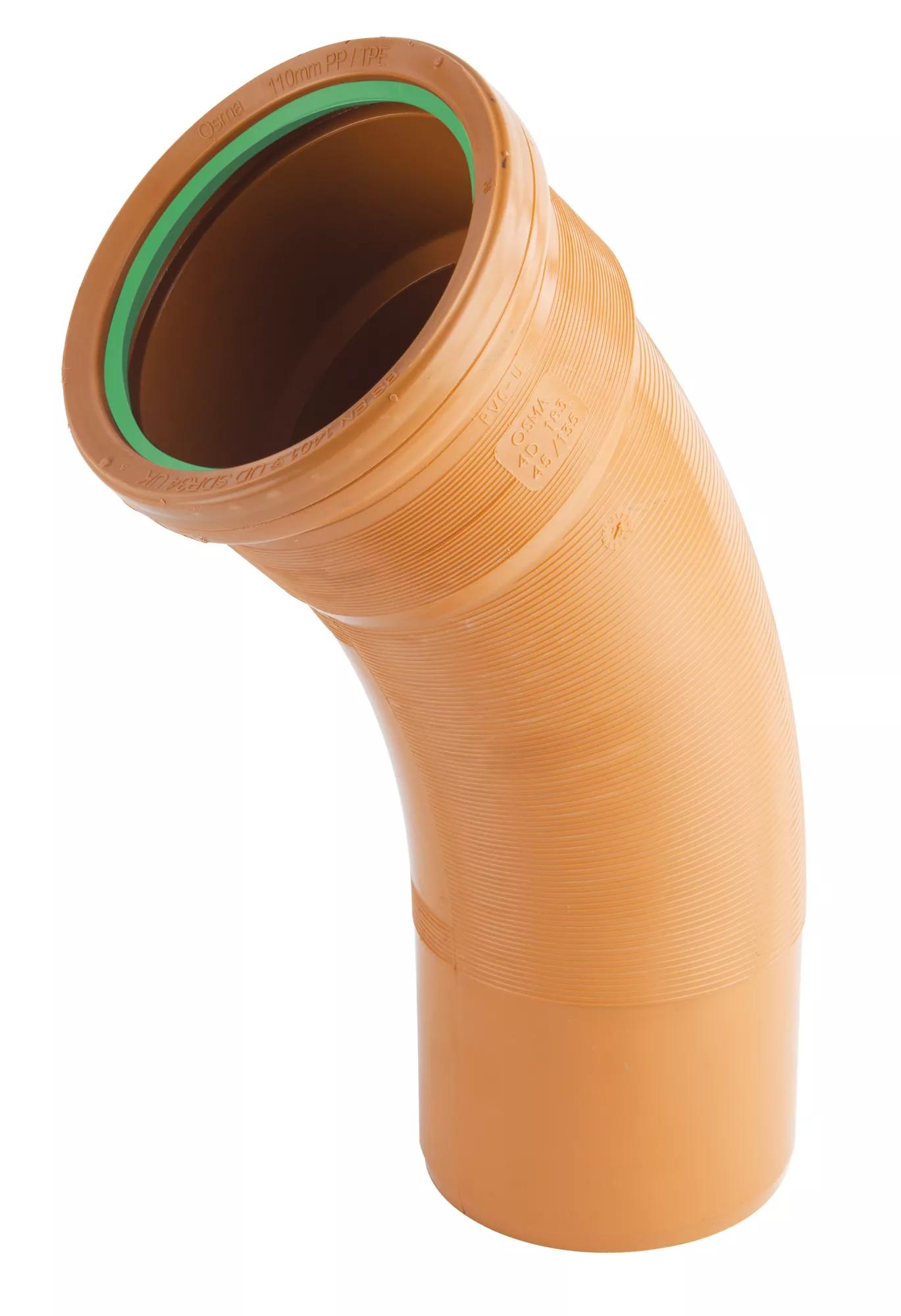 OsmaDrain Bend LR 45° BN 110 SN8 S/S