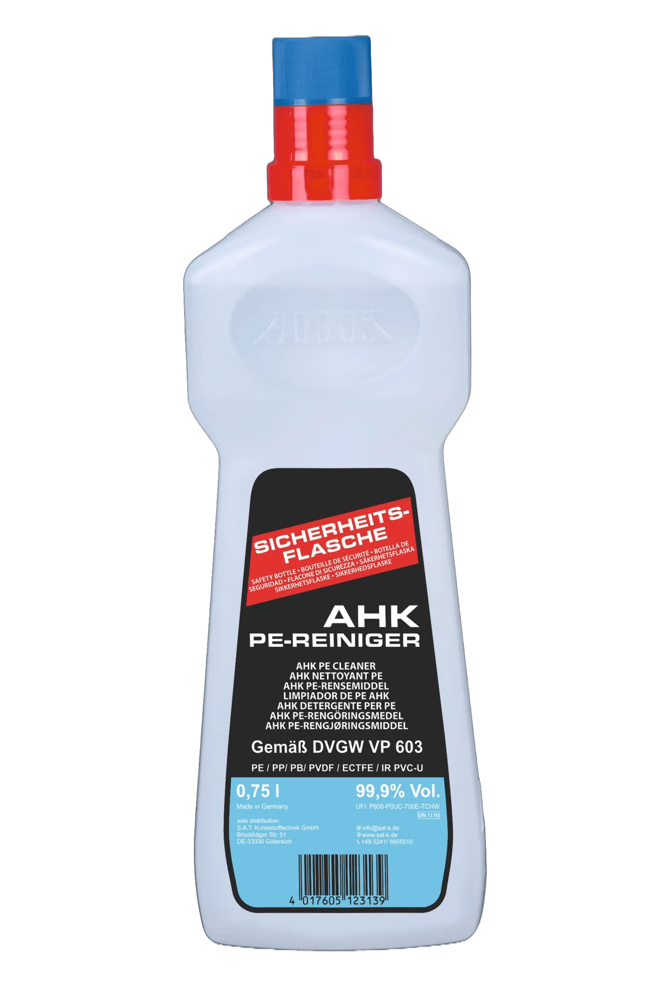 Wavin PE Reiniger 750ml 99,9% - Produktspezifikationen