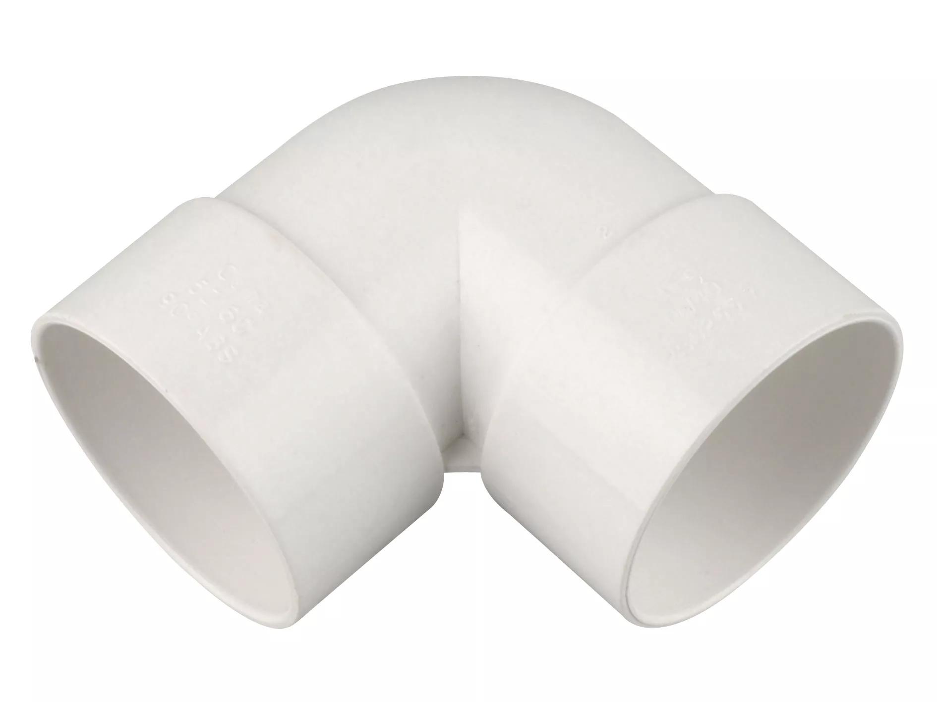Wavin ABS Solvent Weld Waste Knuckle Bend 90° 32mm White