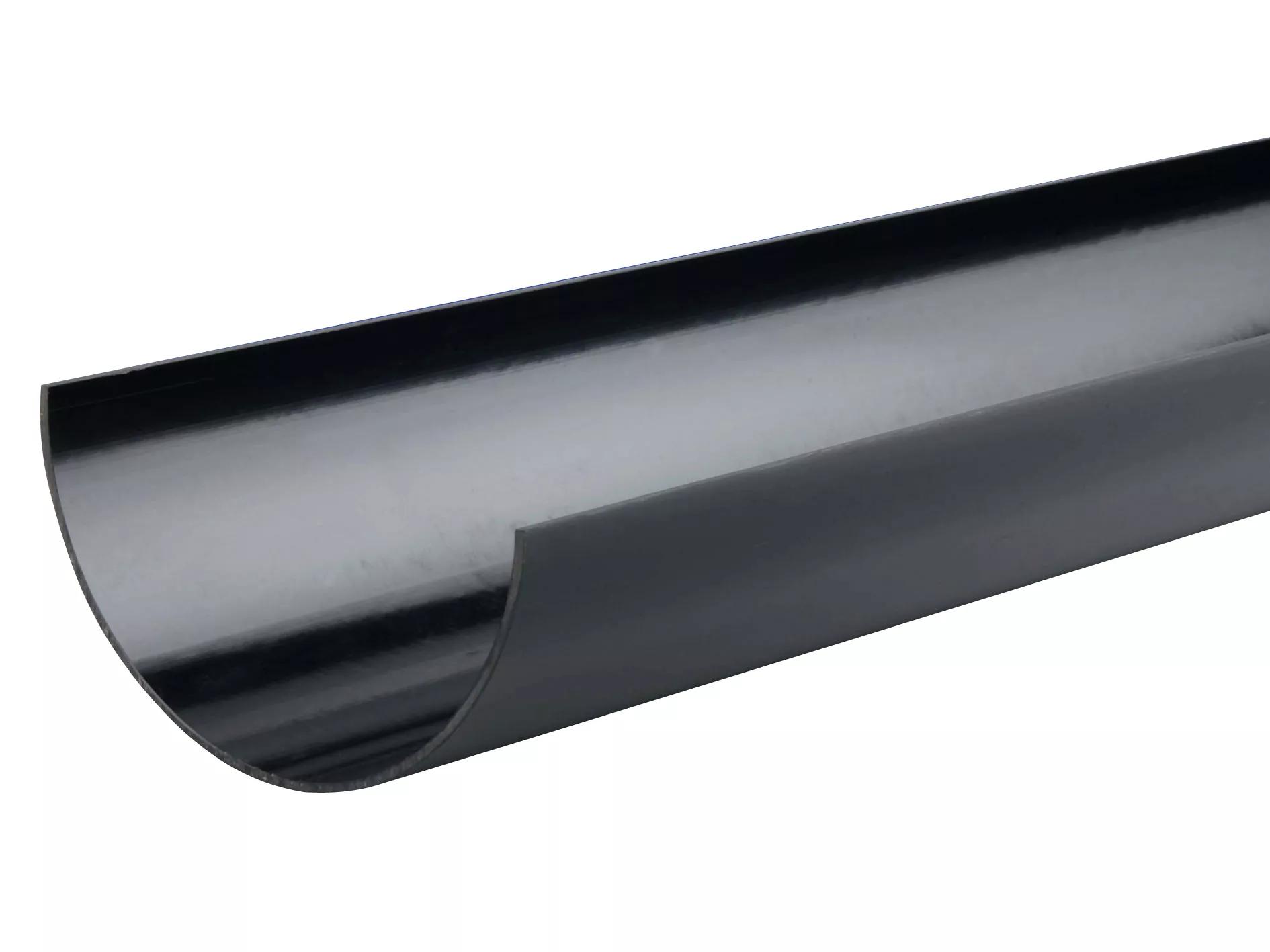 Osma Superline Gutter 125mm Black 4M - Product Specifications