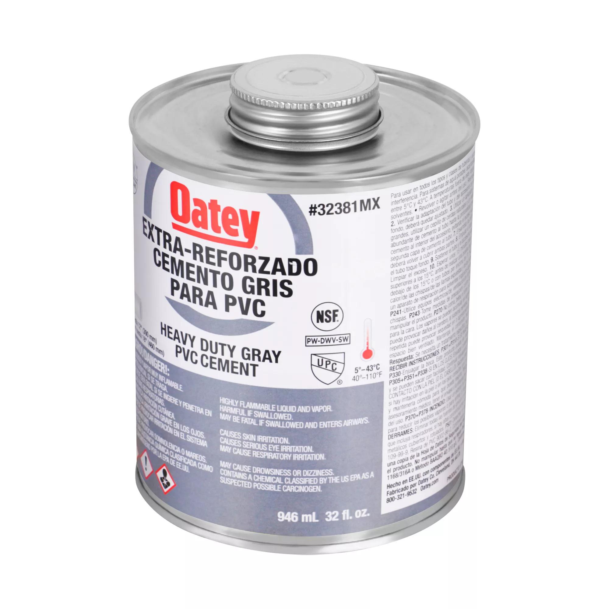 Cemento Extra Ref p/PVC Etiq Gris 32 oz