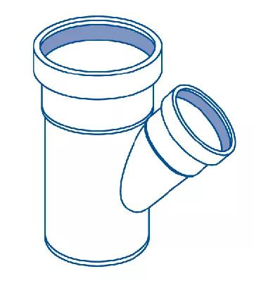 PVC Branch MF 87°30 315x160 JM C34