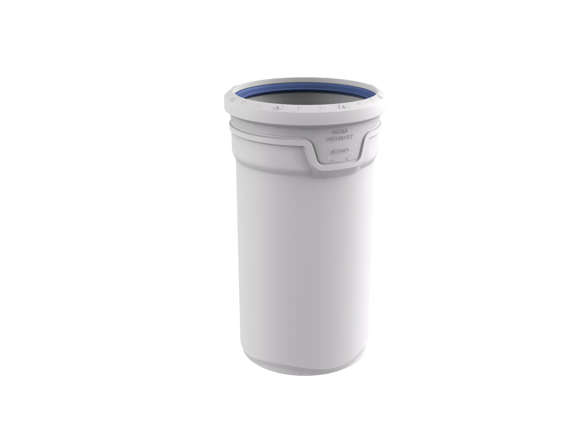 Wavin AS+, Paßlänge mit Muffe DN 200, 500 mm lang