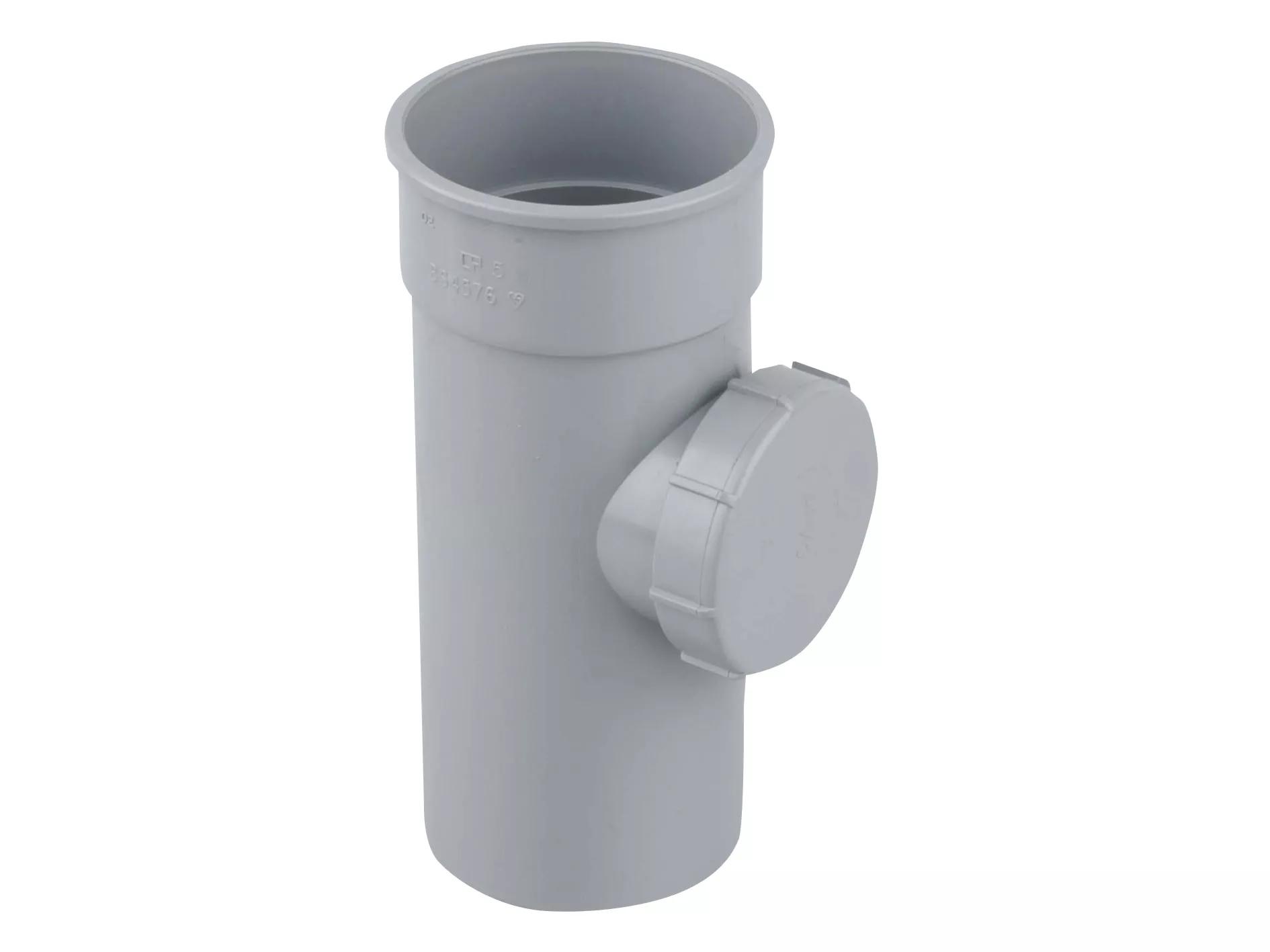 Osma Roundline Access Pipe With Screwed Door 68mm Grey - Product ...