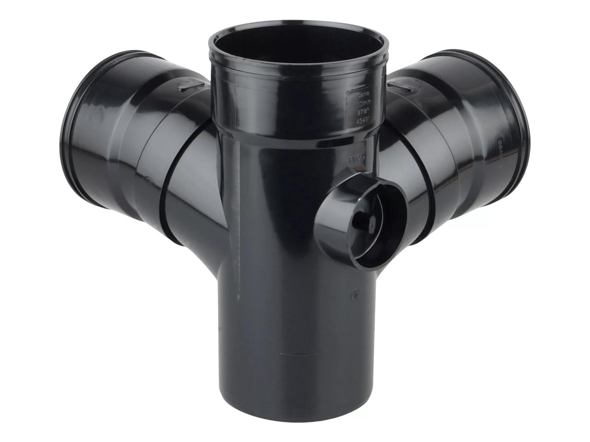 OsmaS PVCU Cor Brch 90° BK 110x110 SW/S