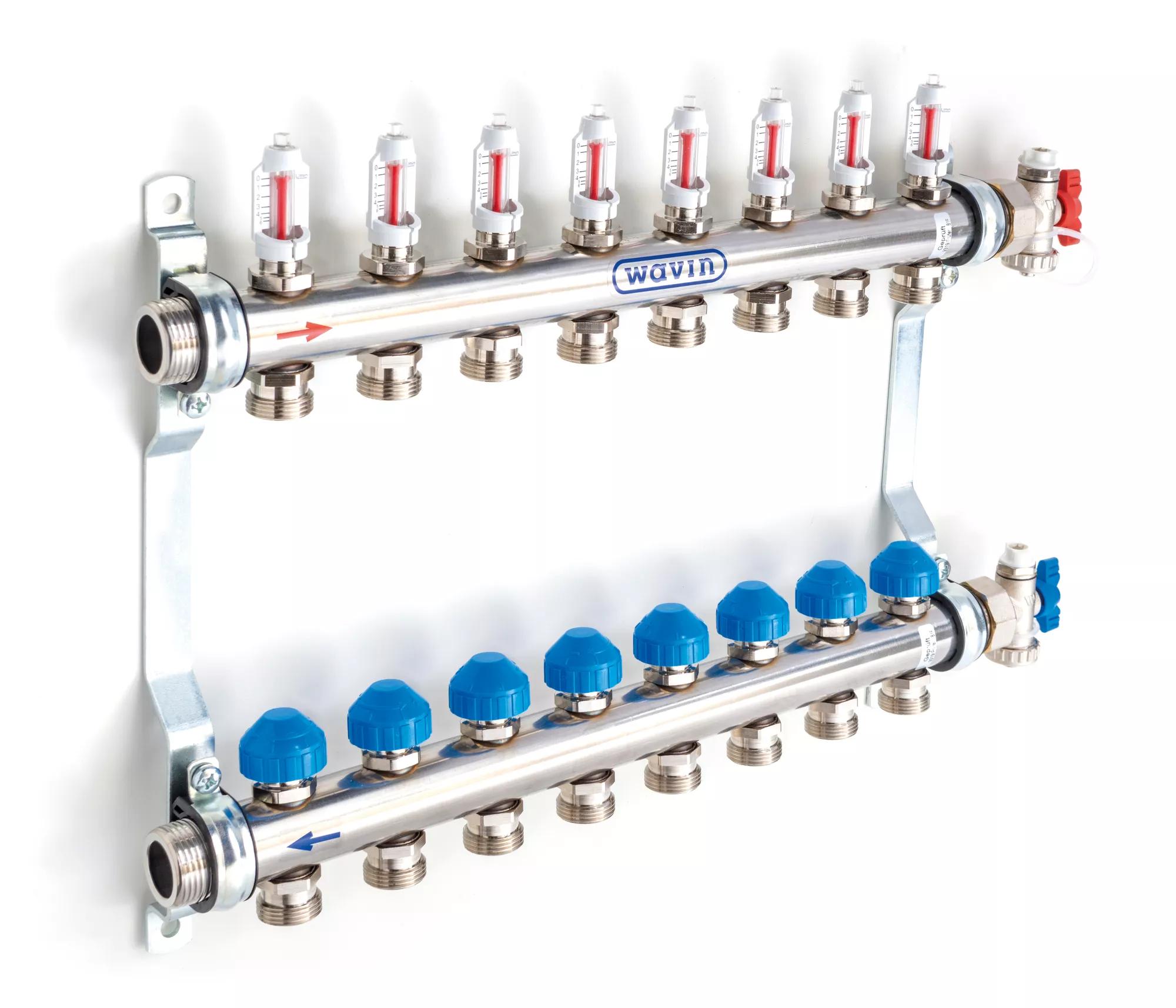 UFH 12 Port Stainless Steel Manifold