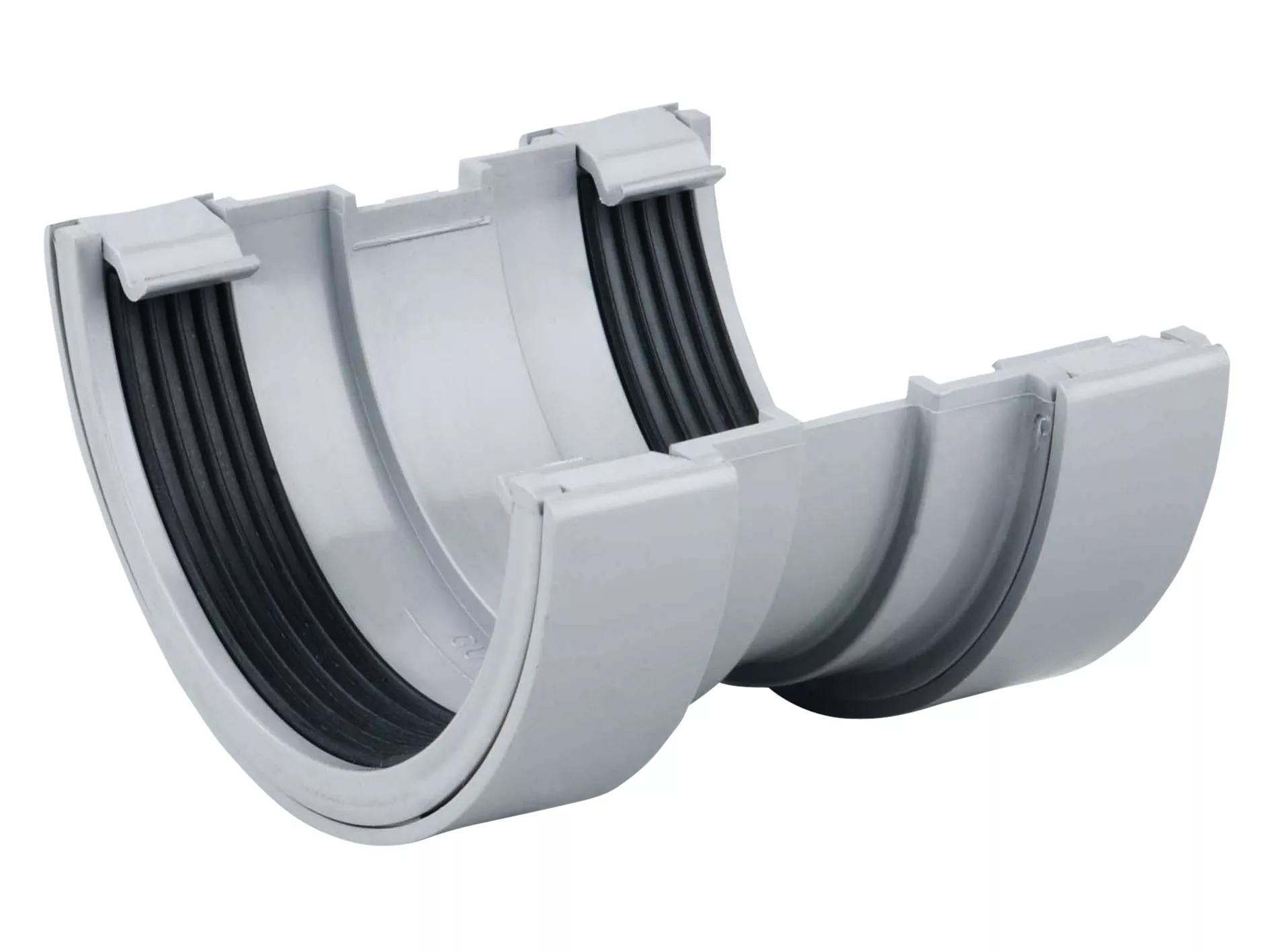 Osma Roundline Gutter Union 112mm Grey - Product Specifications