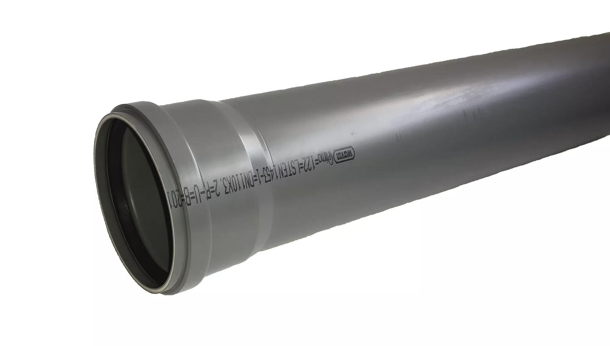 OPTIMA vidaus nuotekų PVC storasienis vamzdis pilkos spalvos 110x3,2 L ...