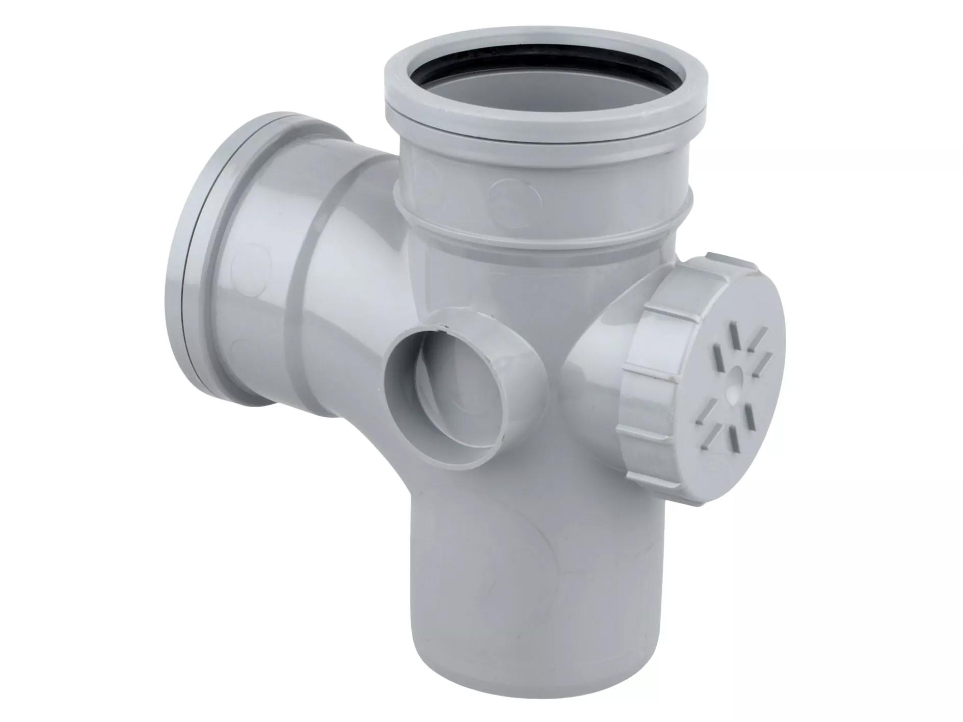 OsmaS PVCU Acc Brch 90° GY 110x110 S/S