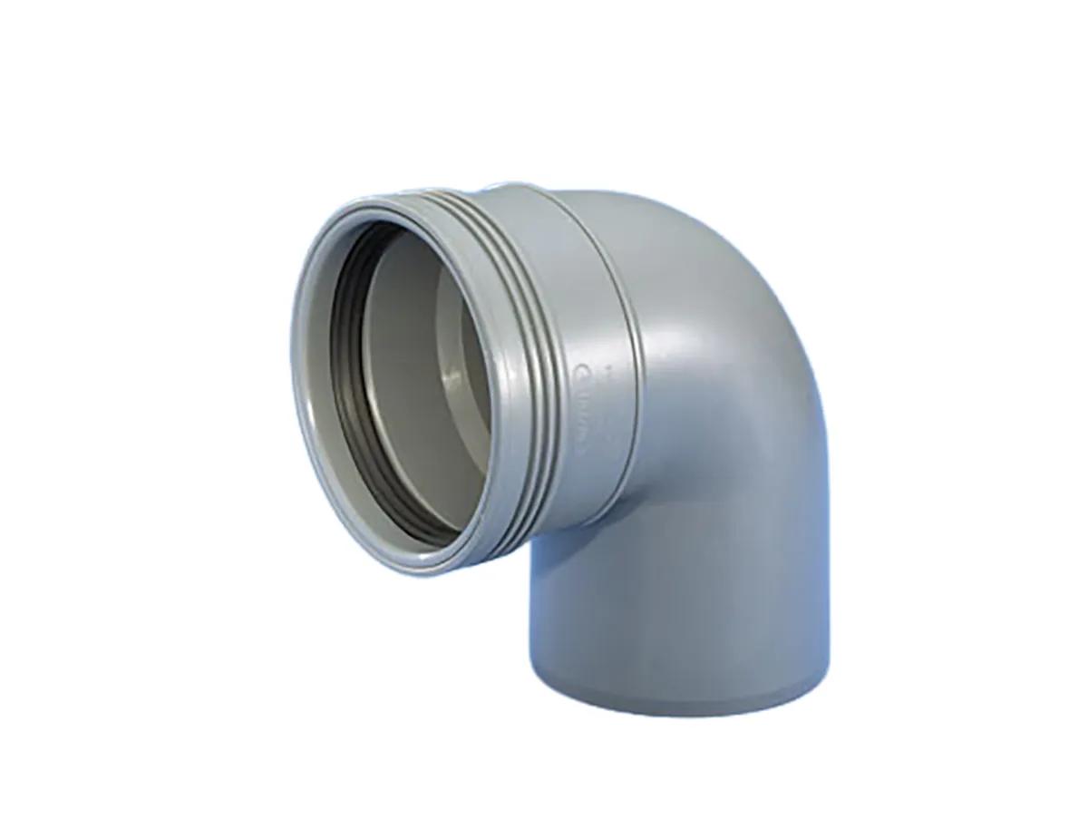 Wafix PP grå böj 50 88,5°