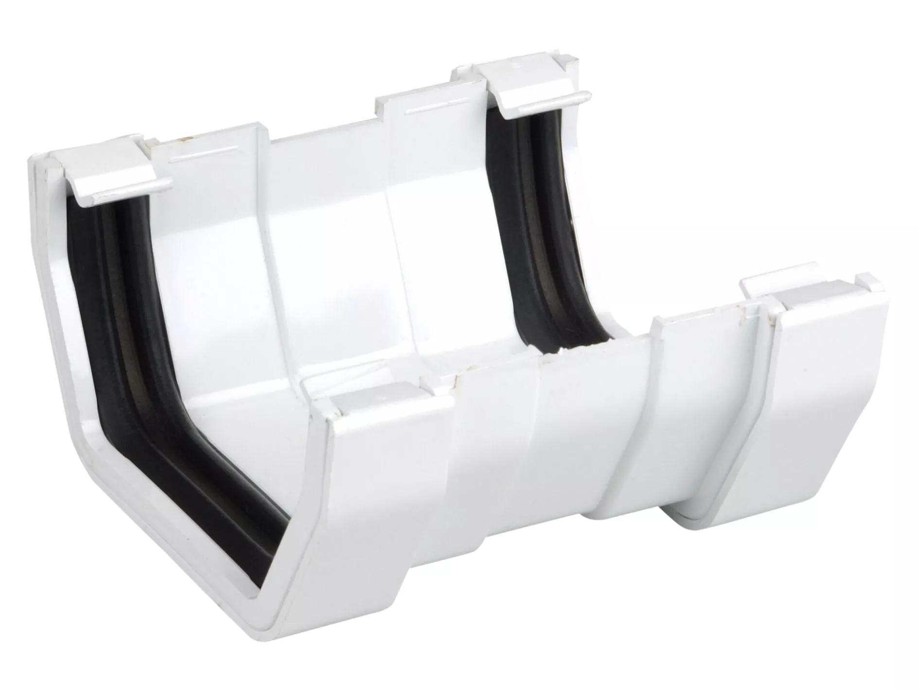 Wavin SquareLine Gutter Union 100mm White