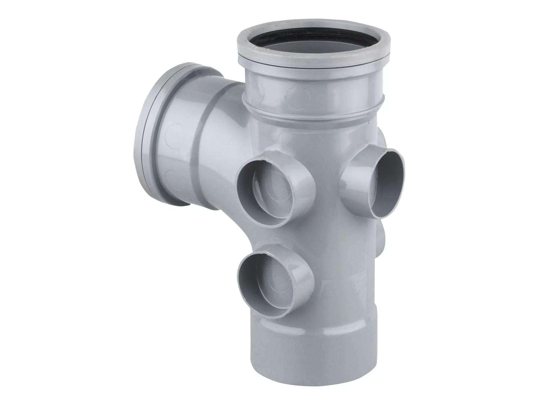 OsmaS PVCU Brch 90° GY 110x110 S/SW